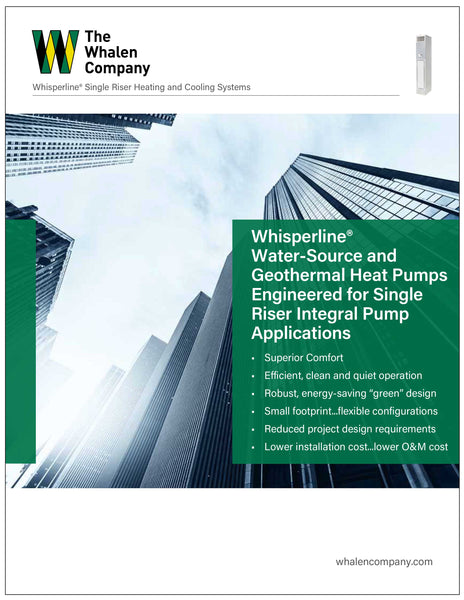 Whisperline® Single Riser Heat Pump Brochure (25 pack) – The Whalen Company